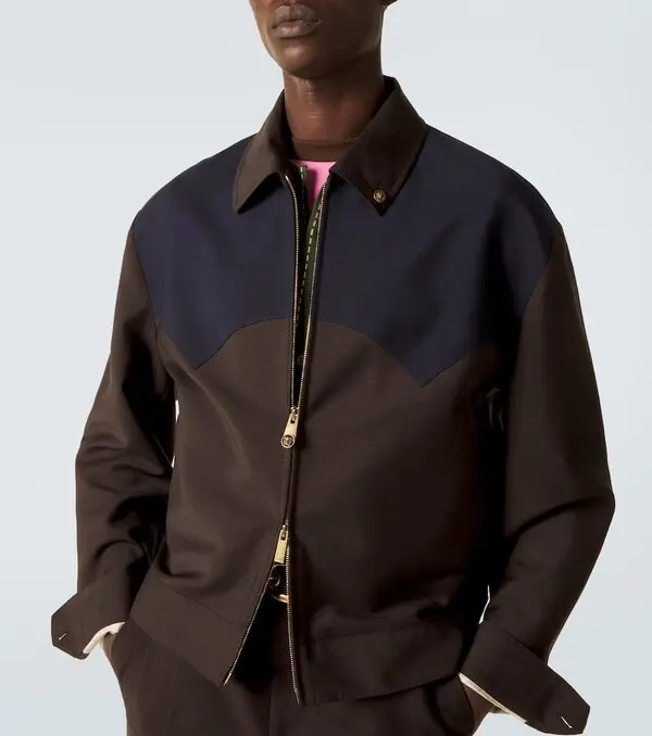 Versace Medusa Wool And Mohair Blouson Jacket