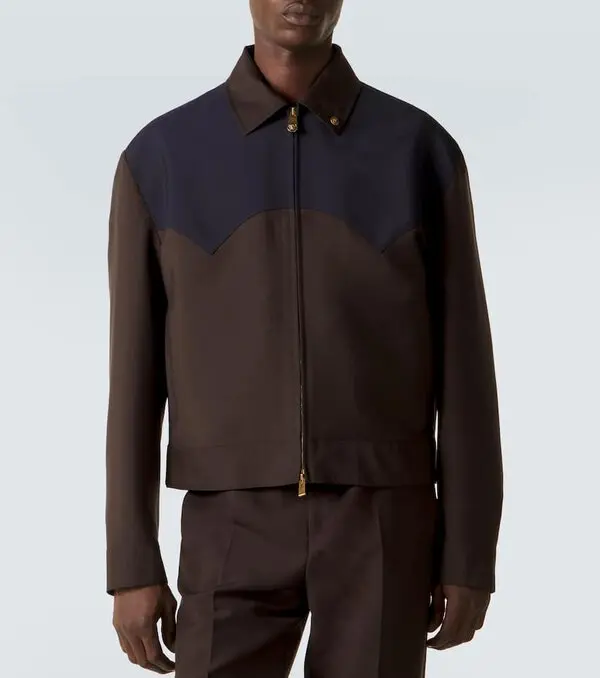 Versace Medusa Wool And Mohair Blouson Jacket