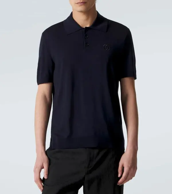 Gucci Double G Wool Polo Shirt