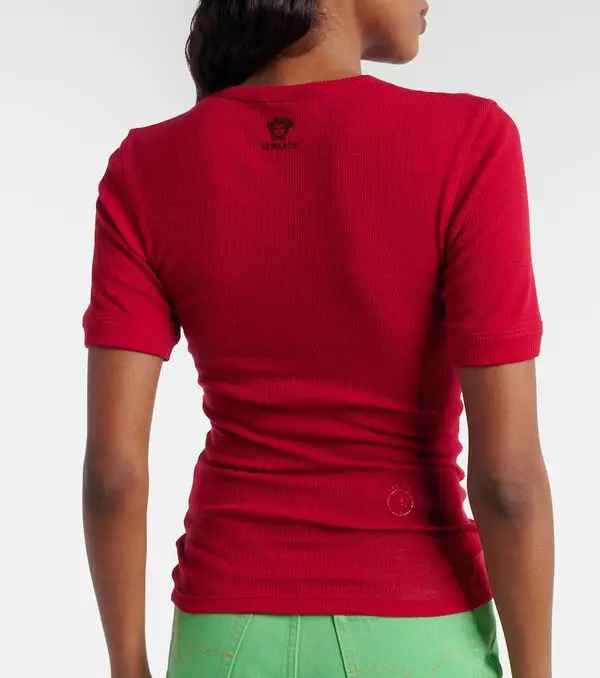 Versace Virgin Wool T-shirt - Red