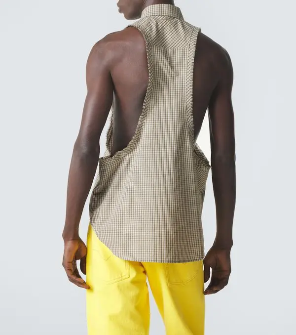 Versace Checked Cotton Shirt