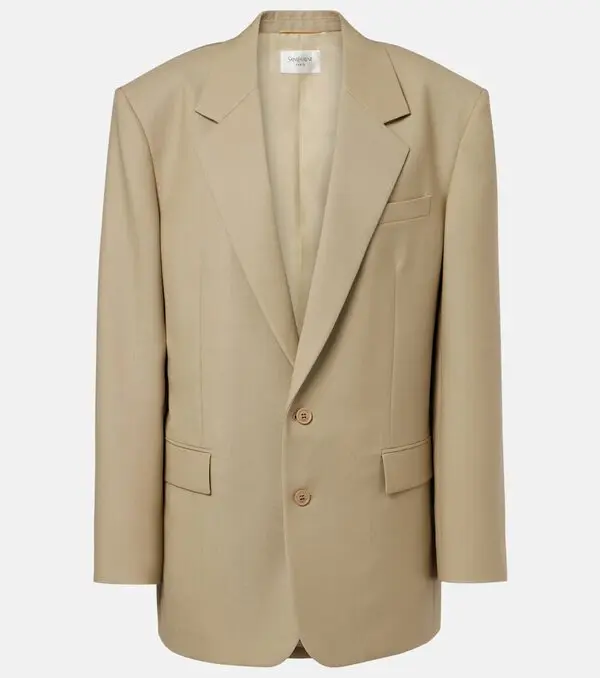 Saint Laurent Wool And Silk Blazer