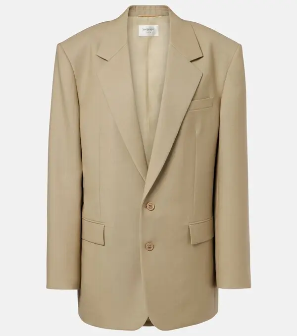 Saint Laurent Wool And Silk Blazer