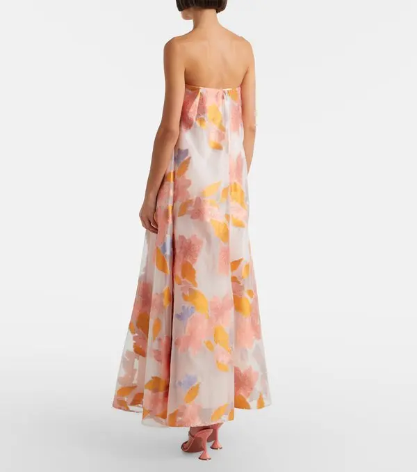 Staud Allyson Floral Organza Gown