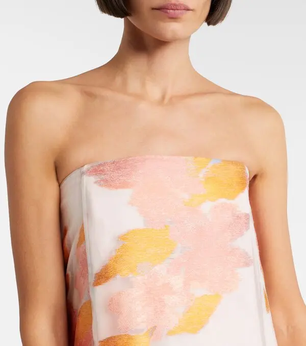 Staud Allyson Floral Organza Gown