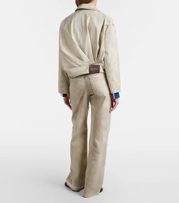 Loewe Wide-leg Jeans - Beige