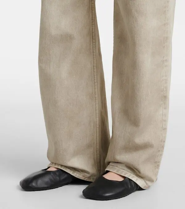 Loewe Wide-leg Jeans - Beige