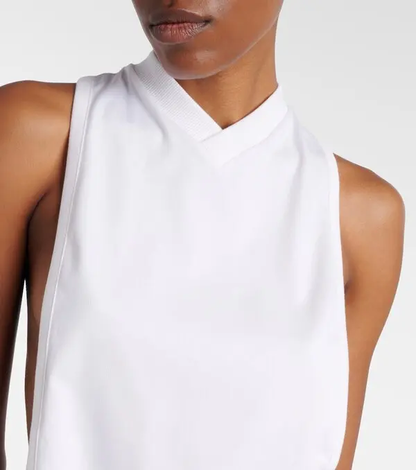 Versace Cotton-blend Jersey Mini Dress