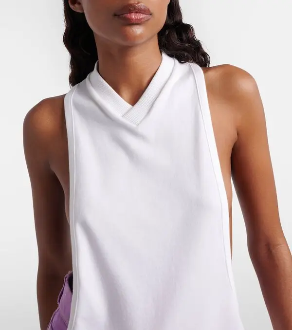 Versace Cotton-blend Jersey Tank Top