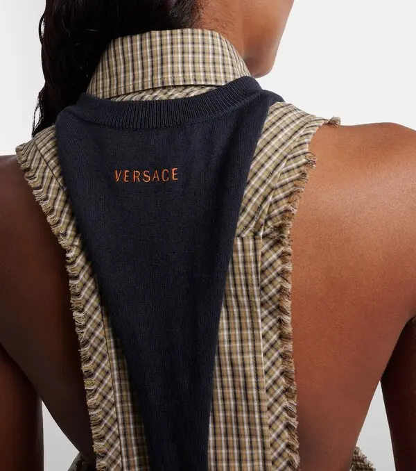 Versace Knitted Cotton Top