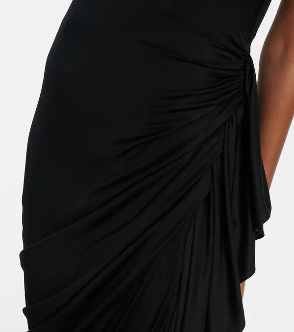 Versace Jersey Maxi Dress - Black