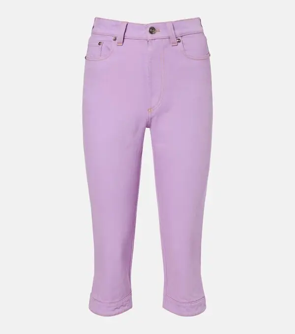Versace High-rise Capri Jeans
