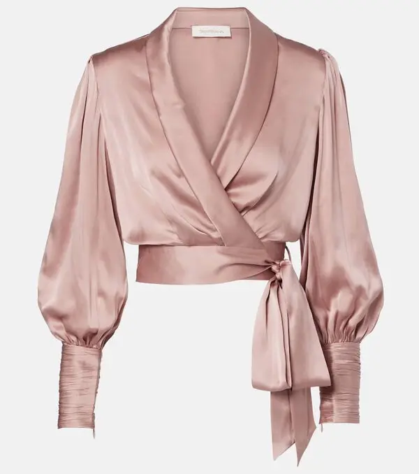Zimmermann Silk Wrap Top