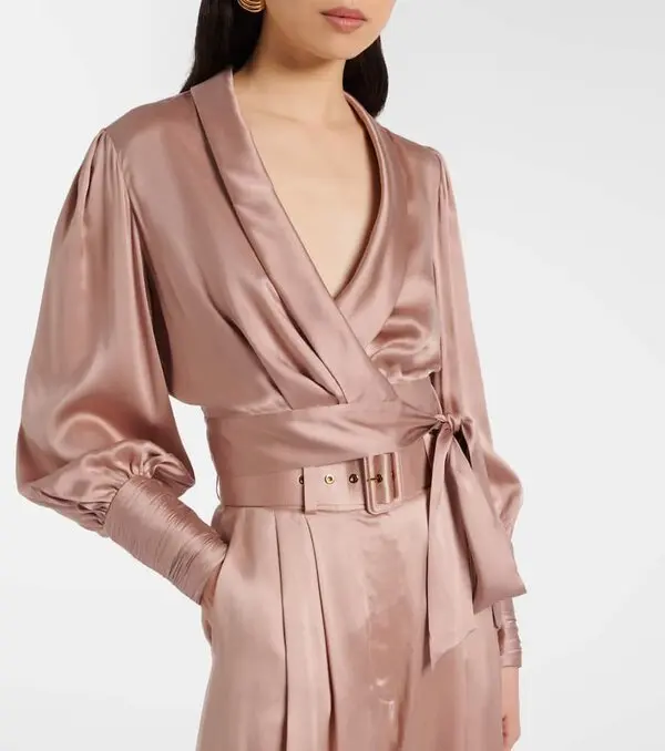 Zimmermann Silk Wrap Top