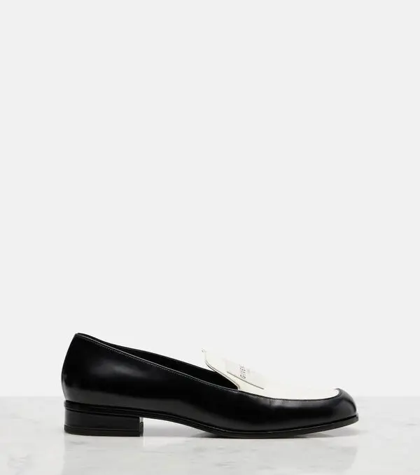 Givenchy Label Leather Loafers