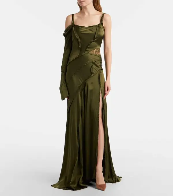 blumarine evening dress Long dress with gold-tone metal butterfly – HITCHHIKER