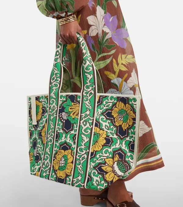 ALEMAIS Liana Large Jacquard Tote Bag - Multicoloured