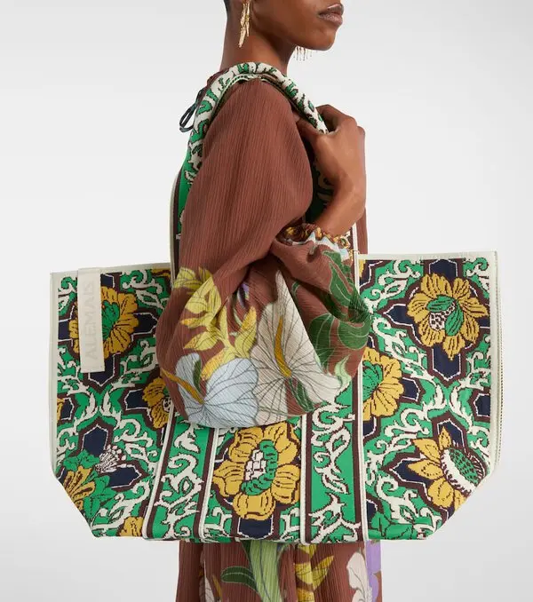 ALEMAIS Liana Large Jacquard Tote Bag - Multicoloured