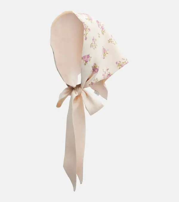 Magda Butrym Floral Cotton Scarf - White