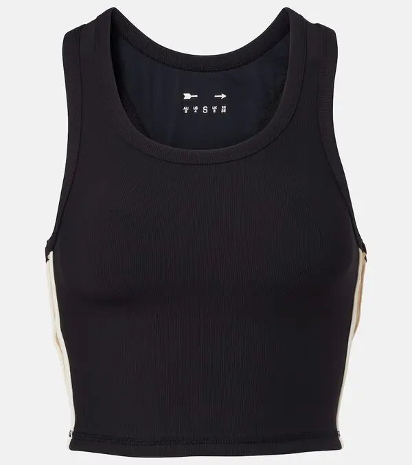 The Upside Arcadia Sophie Racerback Crop Top - Black