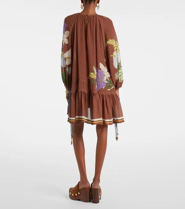 ALEMAIS Cotton And Silk Minidress