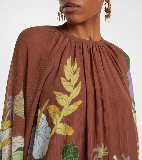 ALEMAIS Cotton And Silk Minidress