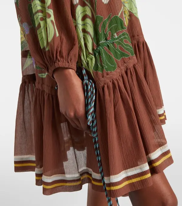 ALEMAIS Cotton And Silk Minidress