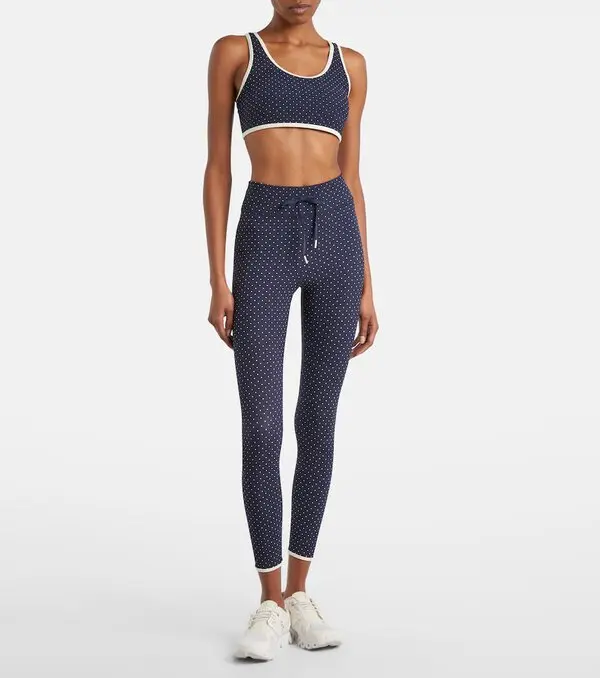 The Upside Spellbound Jade Polka-dot Sports Bra - Blue