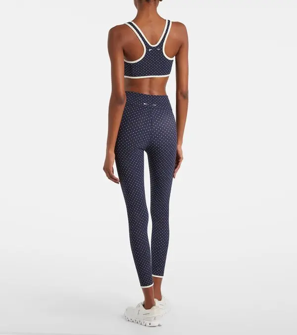 The Upside Spellbound Jade Polka-dot Sports Bra - Blue