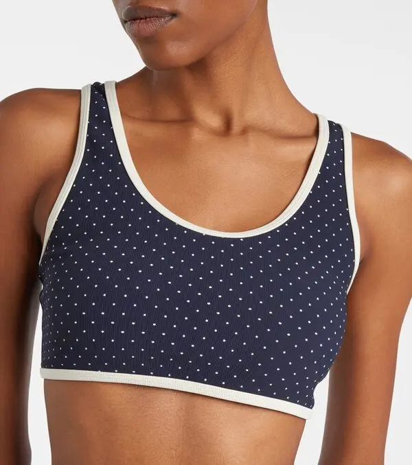 The Upside Spellbound Jade Polka-dot Sports Bra - Blue