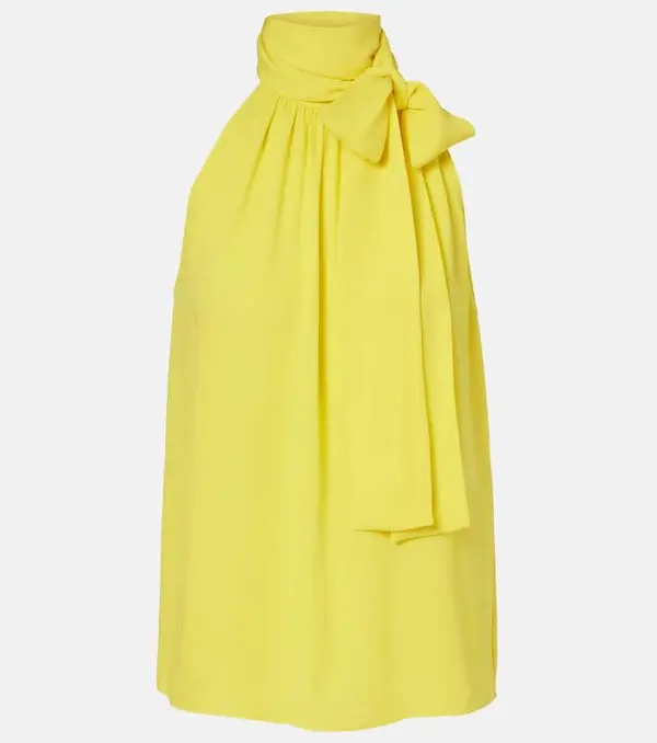 Valentino Garavani Silk Georgette Blouse - Yellow