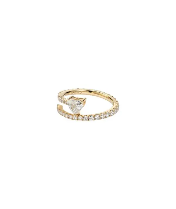 ANITA KO 18kt Yellow Ring With Diamonds - Gold