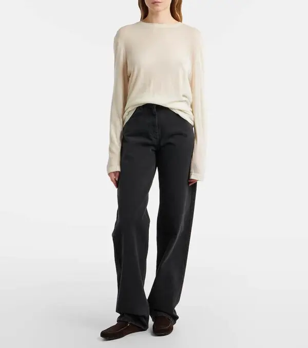 THE ROW Leo Suede Loafers - Brown