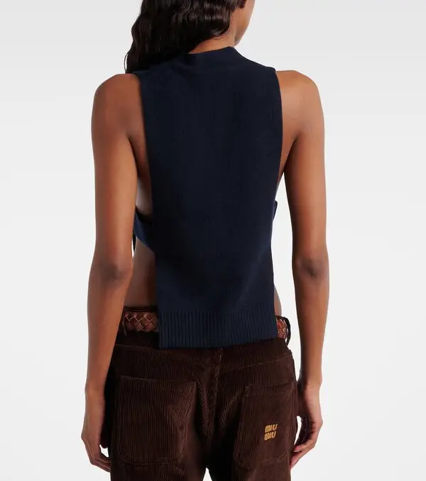 Miu Miu Cashmere Sweater Vest - Blue