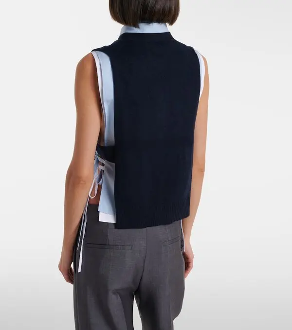 Miu Miu Cashmere Sweater Vest - Blue