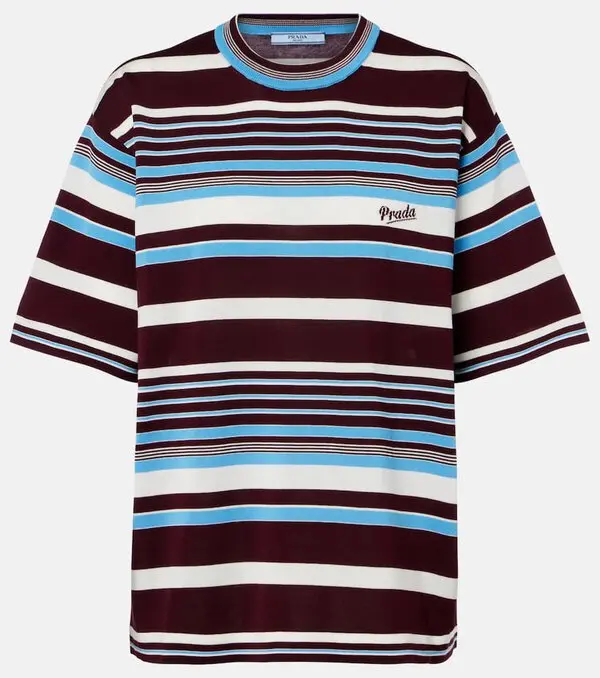 Prada Striped Cotton T-shirt