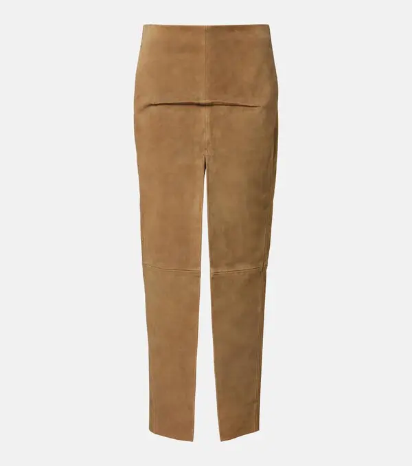 Rick Owens Suede Maxi Skirt - Brown