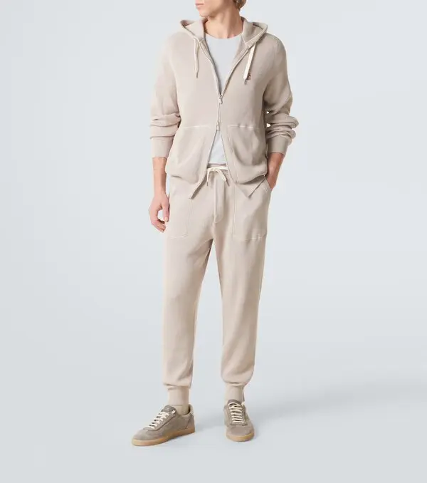 Brunello Cucinelli Cotton Corduroy Sweatpants - Beige