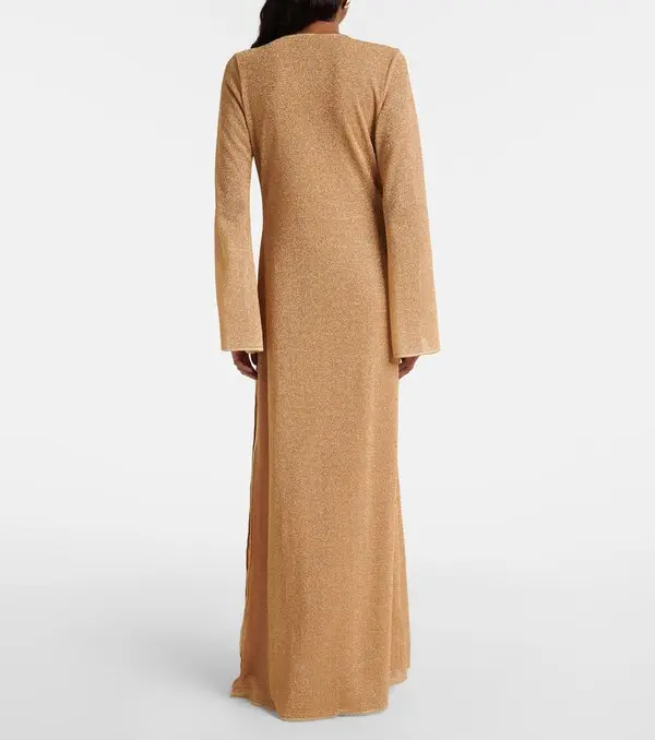 Oseree Lame Maxi Dress
