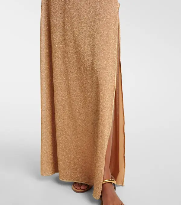 Oseree Lame Maxi Dress
