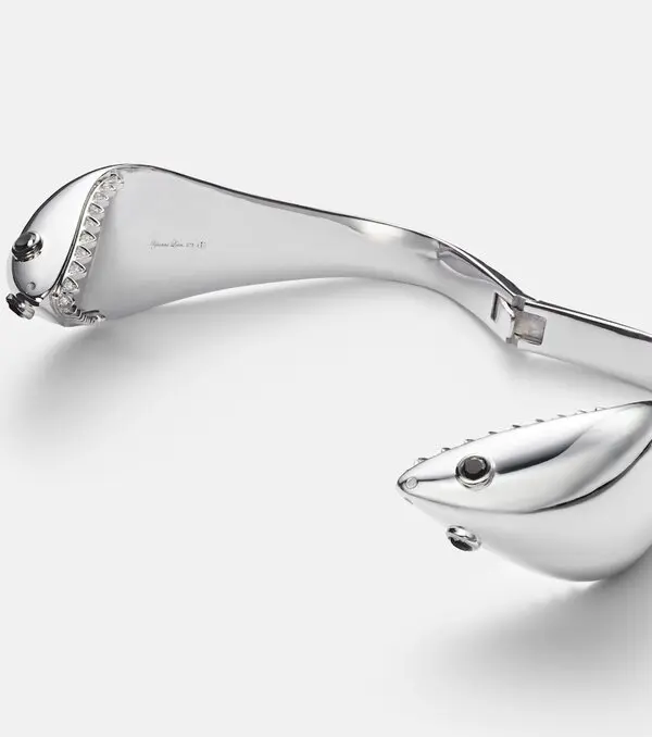 Yvonne Léon Requin Bangle With Diamonds