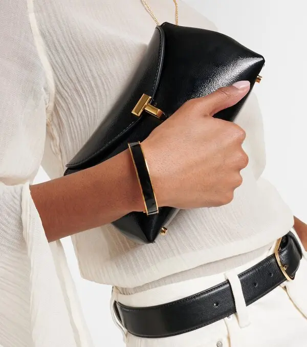 TOTEME Signature Enamel Gold-plated Bangle