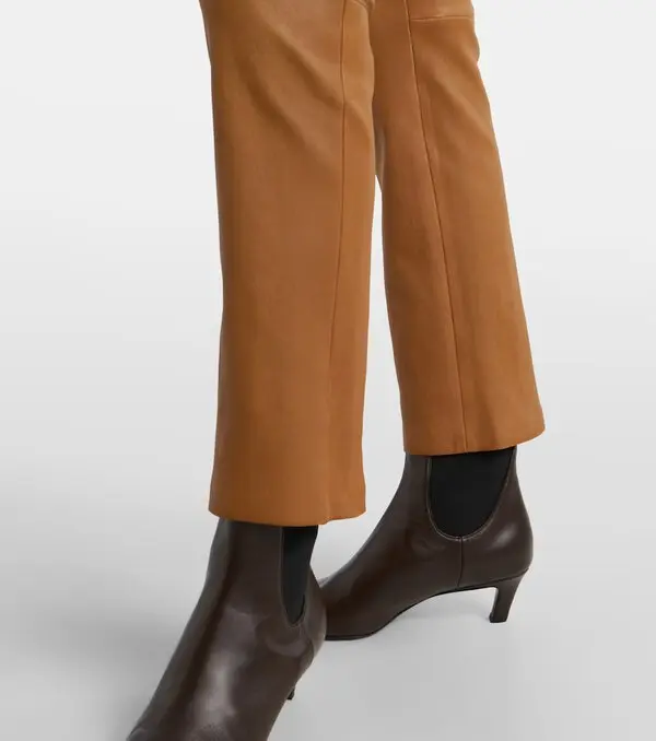 Stouls Jp Twenty Leather Slim Pants - Beige