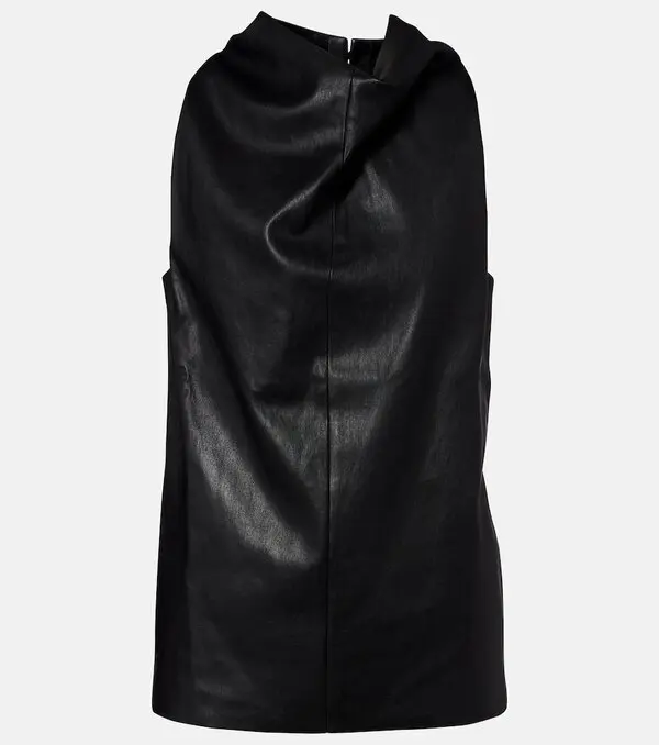 Stouls Aurea Leather Top - Black