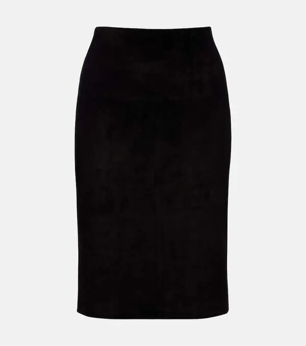 Stouls Gin Suede Midi Skirt