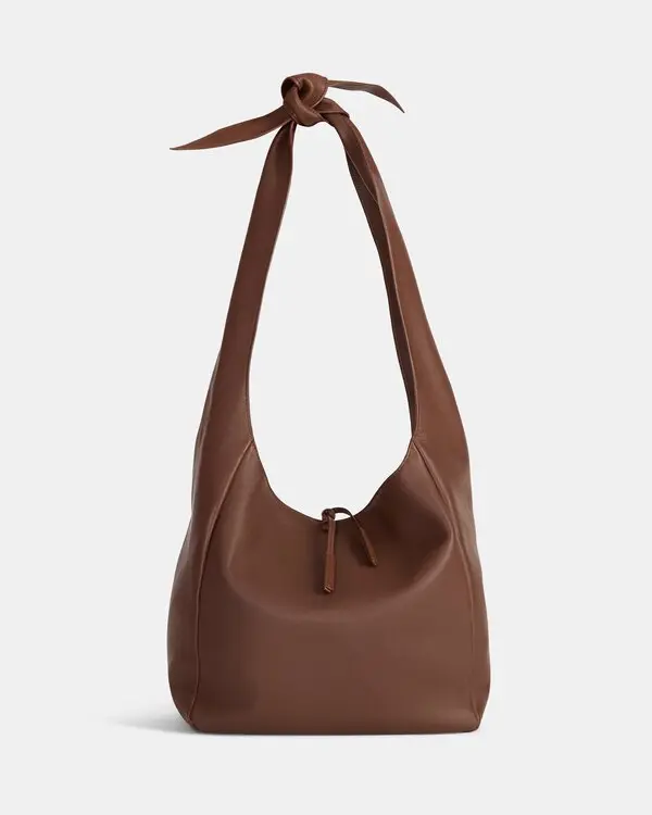 TWP Paros Leather Shoulder Bag - Saddle