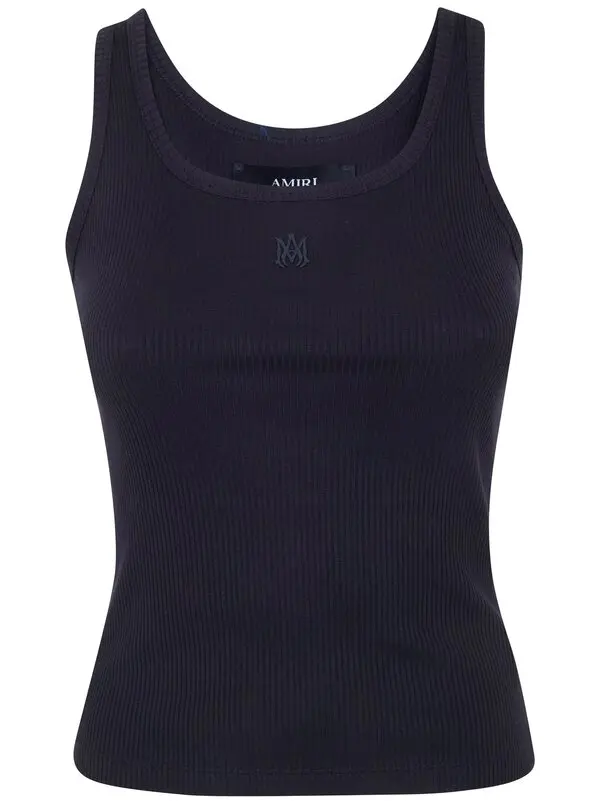 Amiri Ma Embroidery Tank Top - Black