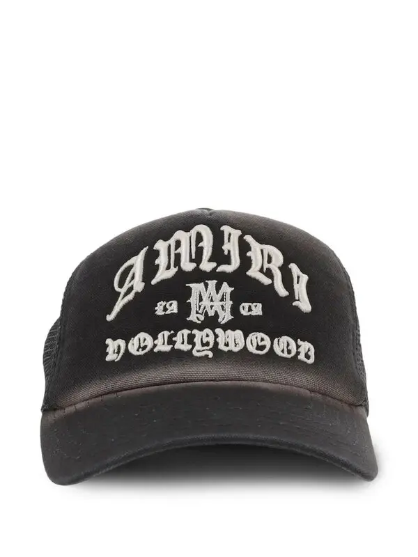 Amiri Hollywood" Trucker Hat - Black