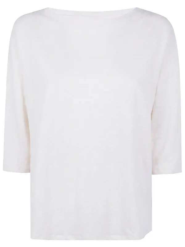 Majestic International Three Quarter Sleeve T-shirt - Beige