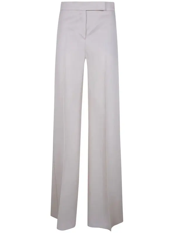 Max Mara Badesse Linen High-waisted Trousers - Beige